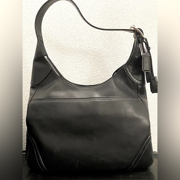 Coach | Bags | Coach Hamilton Black Leather Hobo Shoulder Bag | Poshmark
